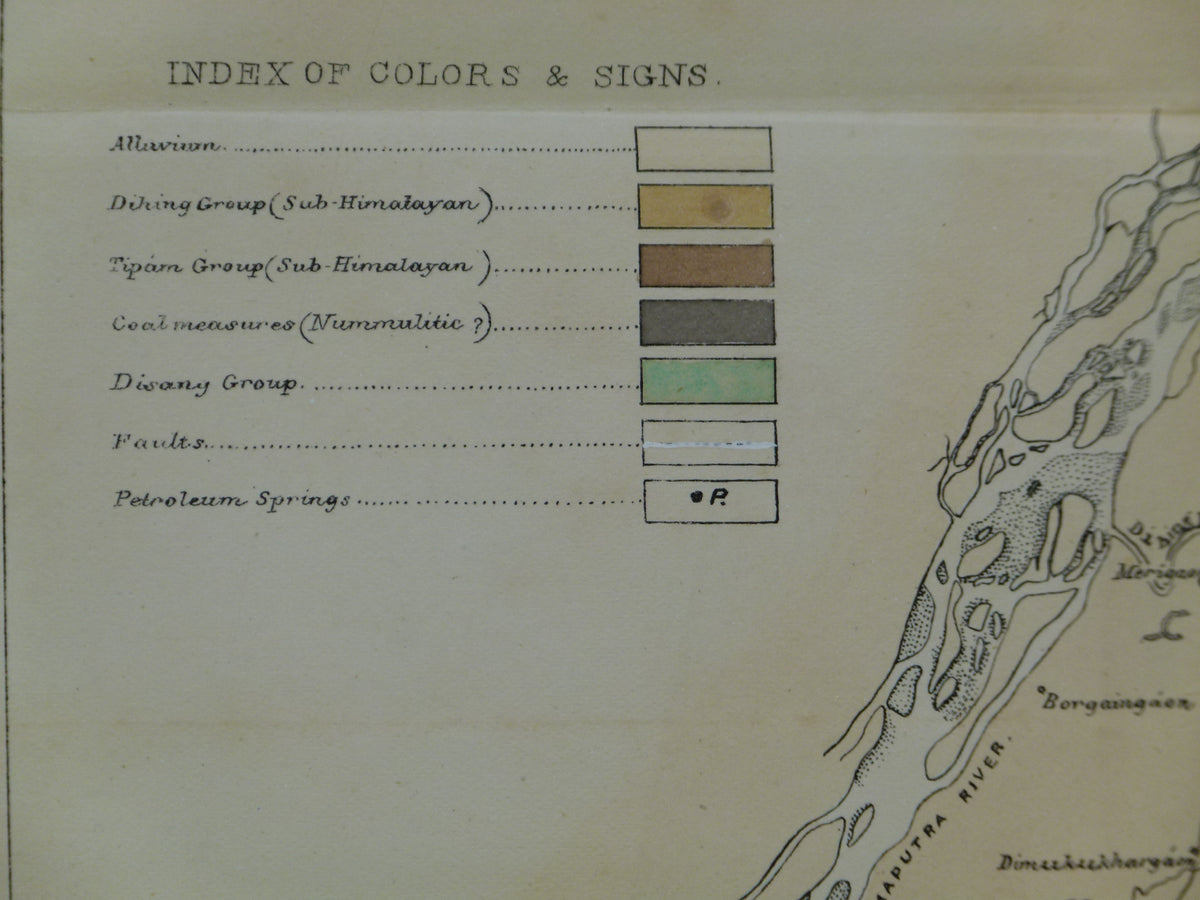 India / Myanmar. Mallet, F.R. (1876). ‘On the Coal-fields of the Naga ...