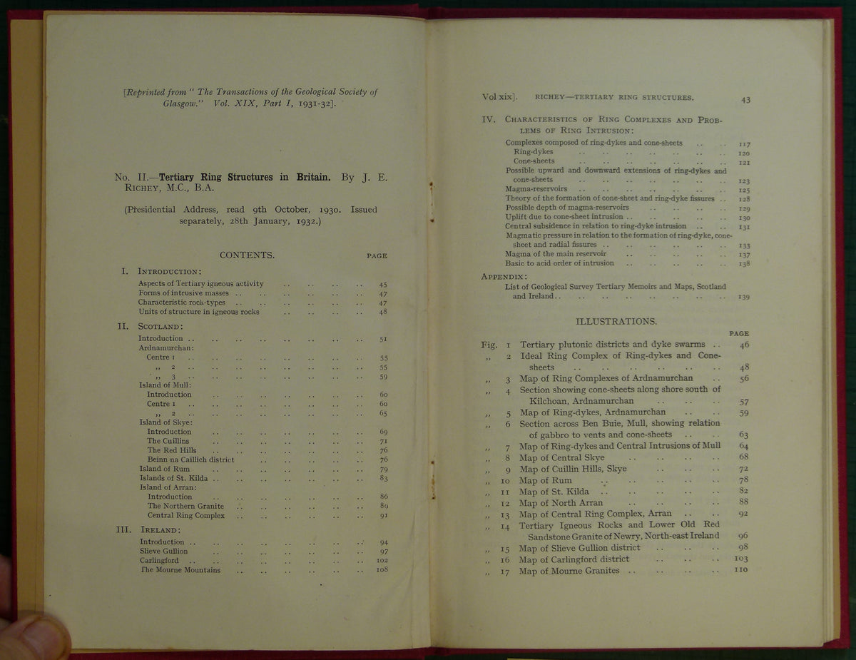 Richey, J.E. (1932). ‘Tertiary Ring Structures in Britain’. Extract fr ...