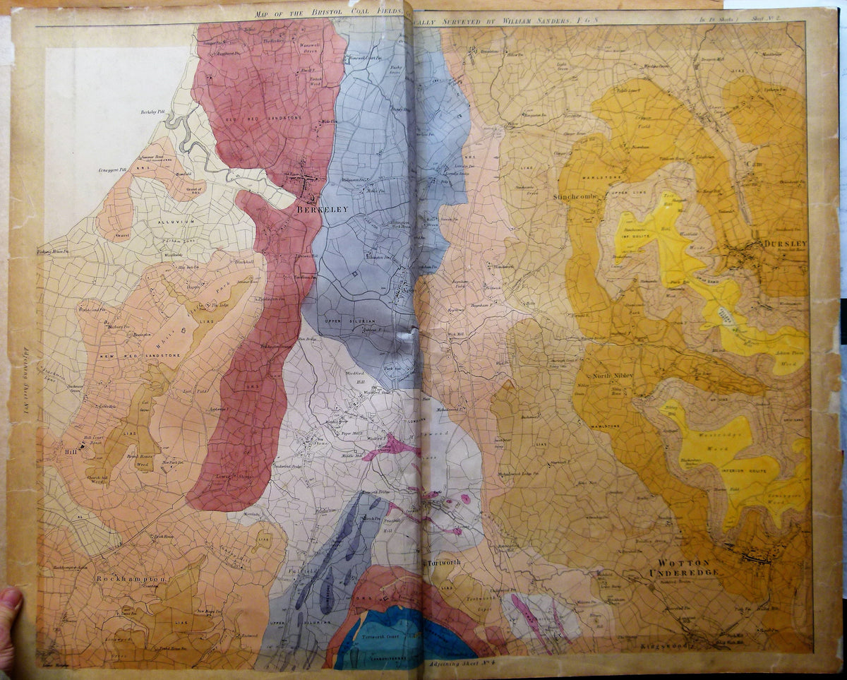 Sanders, William (1864). Map of the Bristol Coal Field and Country Adj ...