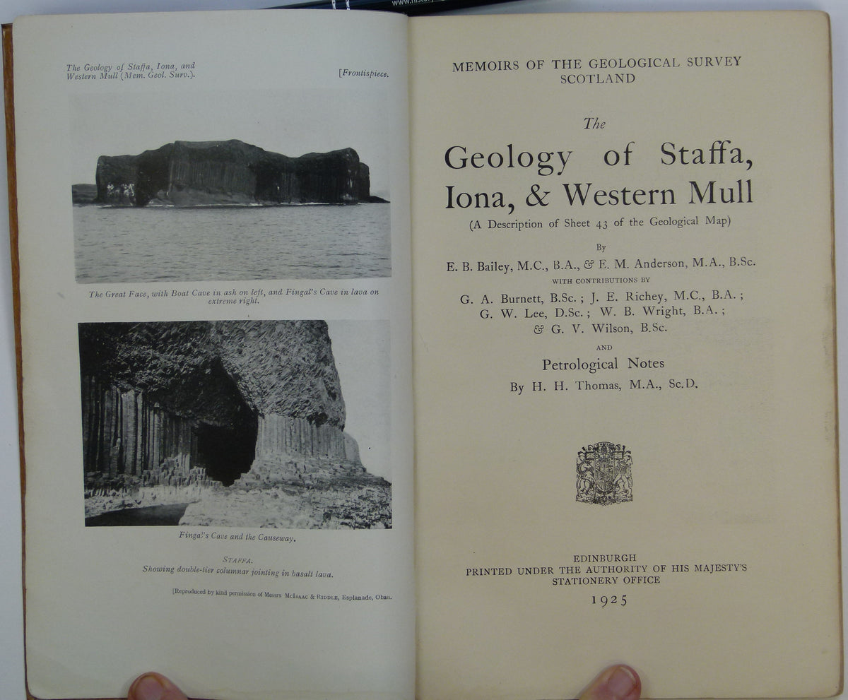 Sheet memoir 43 (1925). The Geology of Staffa, Iona, and Western Mull ...