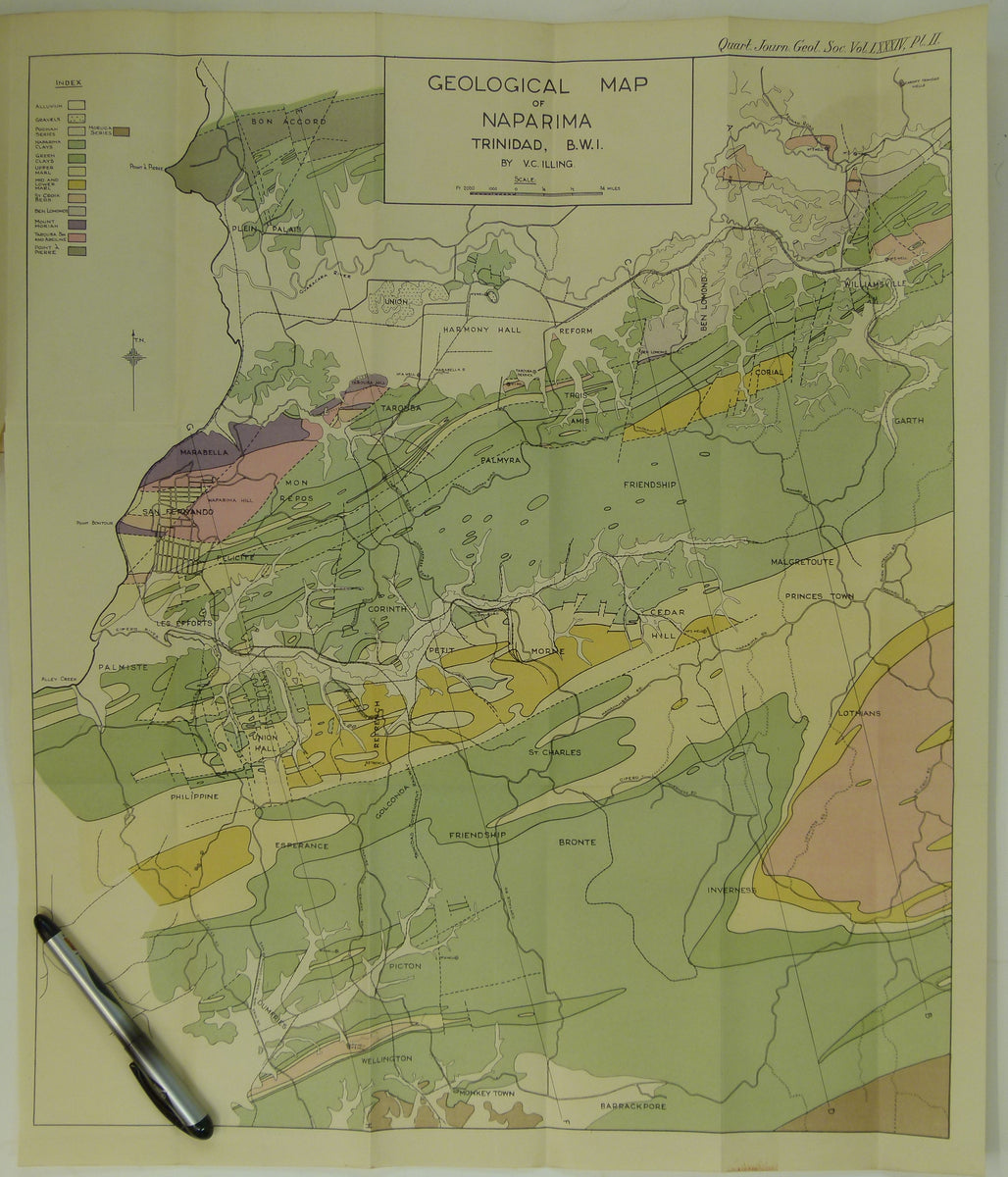 Caribbean. Illing, VC. (1928). ‘1. Geology of the Naparima Region of T ...