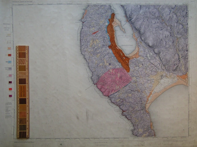 Sheet 3, 1". Stranraer, 1923, S, G. Flat with lines of old folds ...