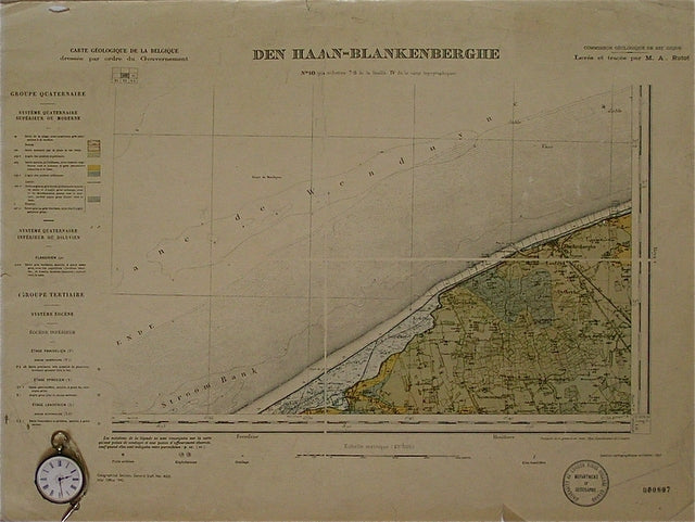 Den Haan-Blankenberghe, sheet 10 – 19th Century Geological Maps