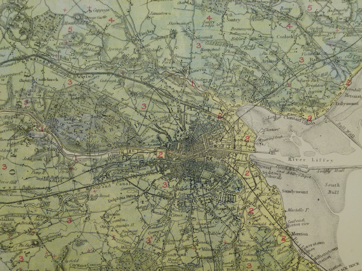 Dublin and environs, 1882 – 19th Century Geological Maps