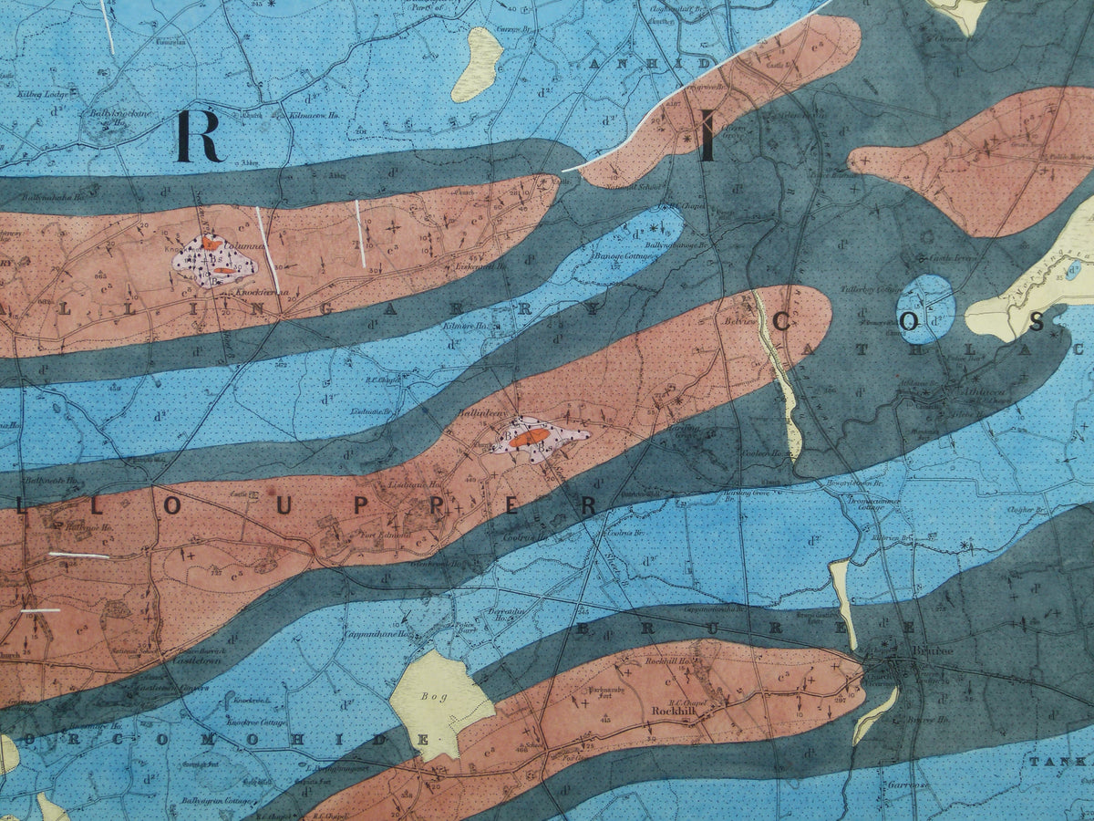 Ireland sheet 153, Rathkeale, 1” scale. 1860, first edition. Covers Ba ...