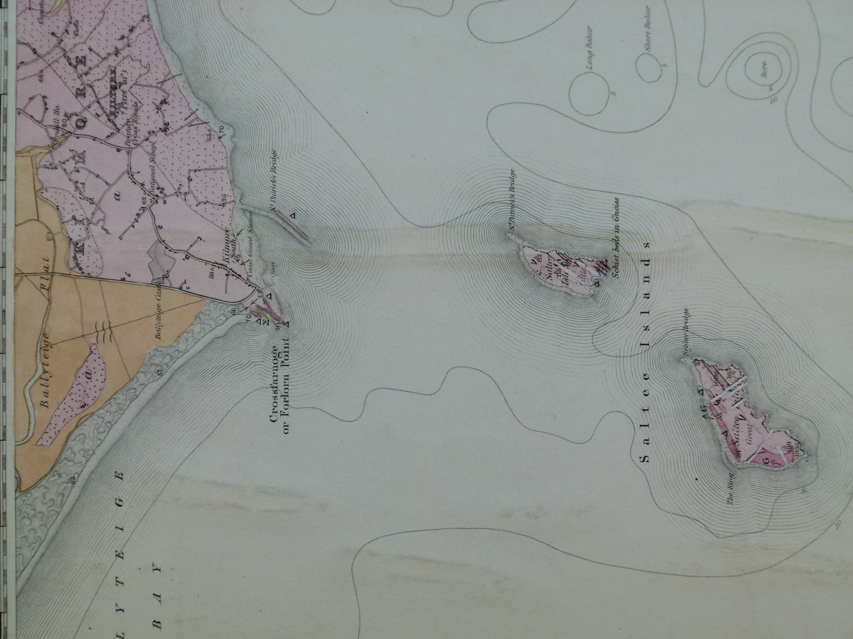 Ireland sheet 180, Fethard, 1” scale. 1901. Includes Saltee Islands. H ...