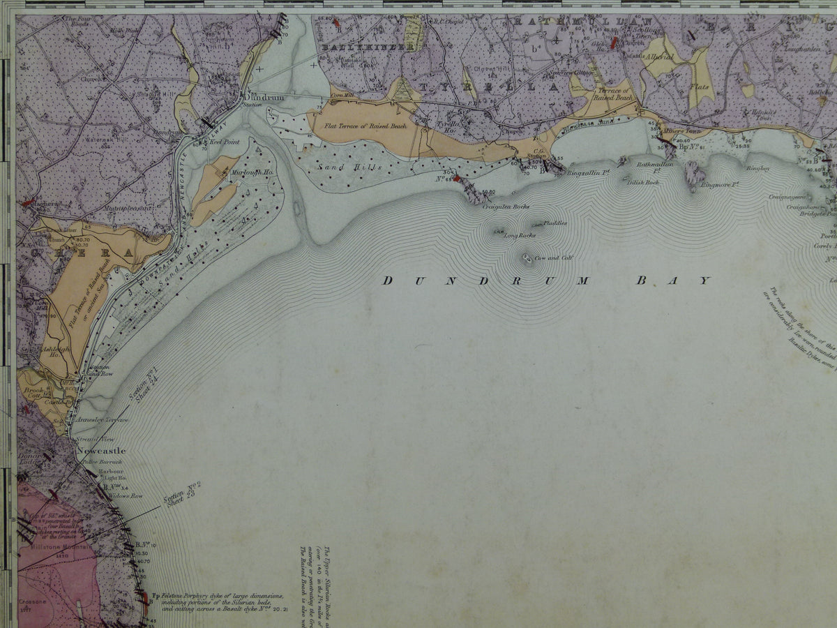 Ireland sheet 61, Ardglass, 1” scale. 1901. Covers Dundrum, Annalong ...