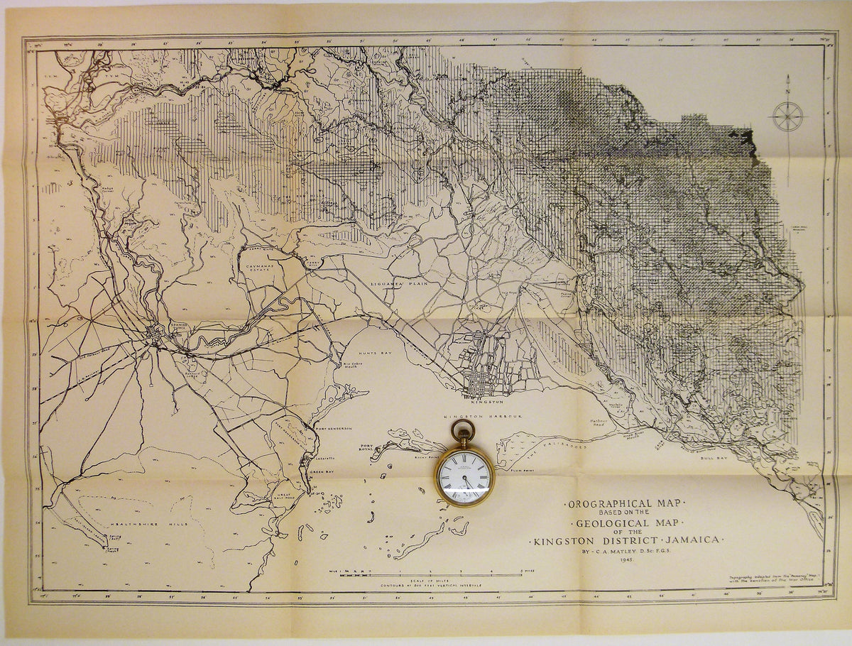 Matley, Charles A (1945). Geological Map of the Kingston District, Jam ...