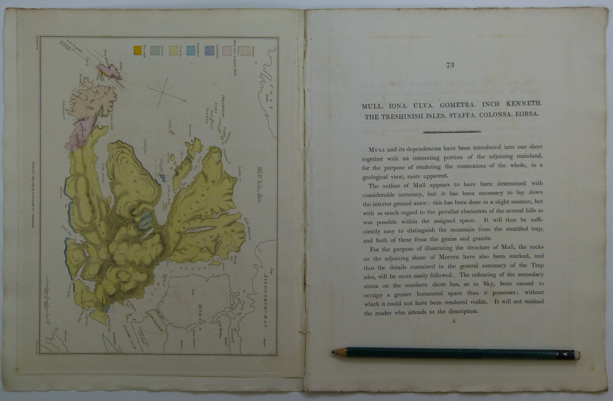 Macculloch, John (1819). ‘[Geological Map of the Islands of] Mull, Ion ...