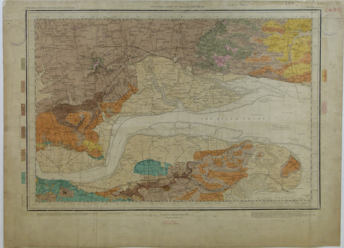Sheet 1se, drift, Old Series 1". Lowe Thames, Basildon and Southend in ...