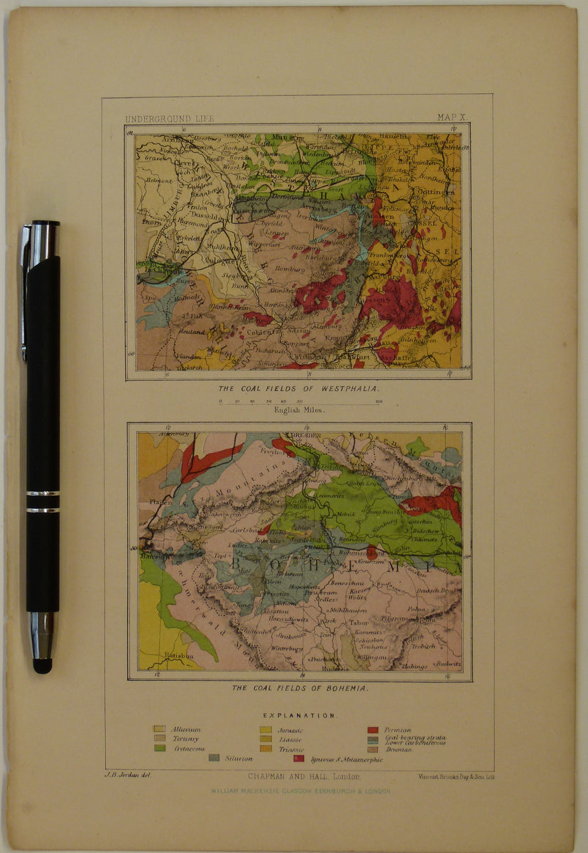 [Geological Maps of] The Coal Fields of Westphalia and The Coal Fields ...