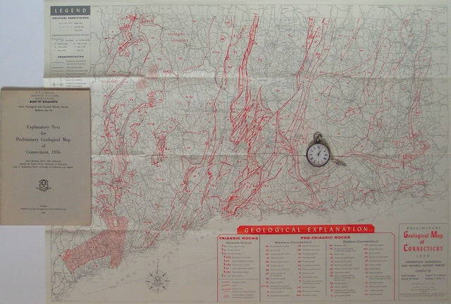 Preliminary Geological Map of Connecticut, 1956 – 19th Century ...